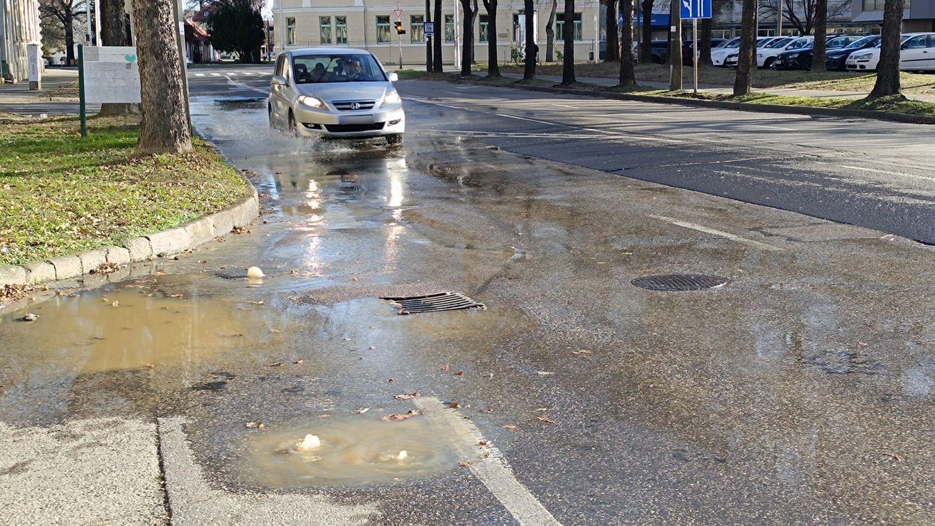 Dől a lé a Szent László utcában, a szolgáltató már tud róla